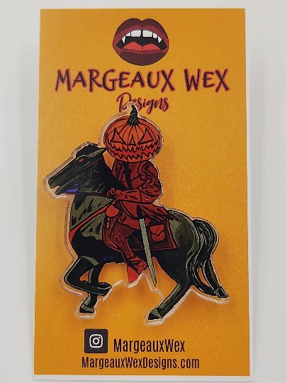 Headless Horseman Acrylic Pin Inspired by The Legend of Sleepy Hollow ...